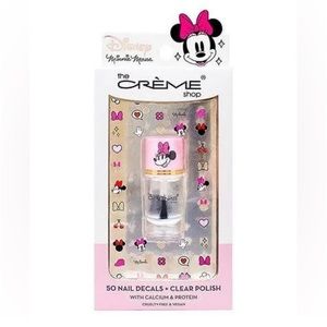 Disney | Accessories | Minnie Mouse Nail Decal Polish Set 5 Nail ...